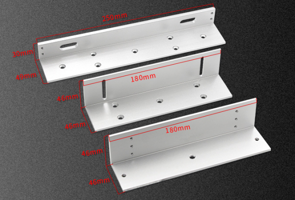 Magnetic Lock ZL Bracket 280KG 600LBS